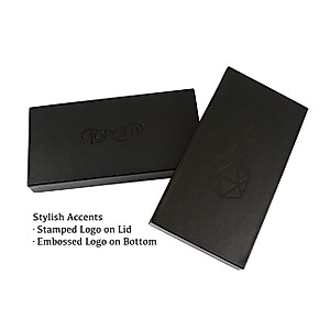 Forged Dice Co. Dice Battle Pit Dice Tray - 2 Dice Trays in 1 with Staging Area - Rolling Tray and Storage Compatible with Any Dice Game, D&D and RPG Gaming - Black