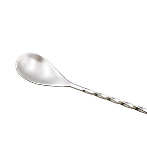 15.7“ Extra Long Cocktail Mixing Spoon Set Food-Grade 18/8 Stainless Steel Stirrer Spiral Pattern Bar Cocktail Shaker Spoon for Ice Cream Smoothies Malts Milkshakes Juice Coffee Tea Drink - Set of 2