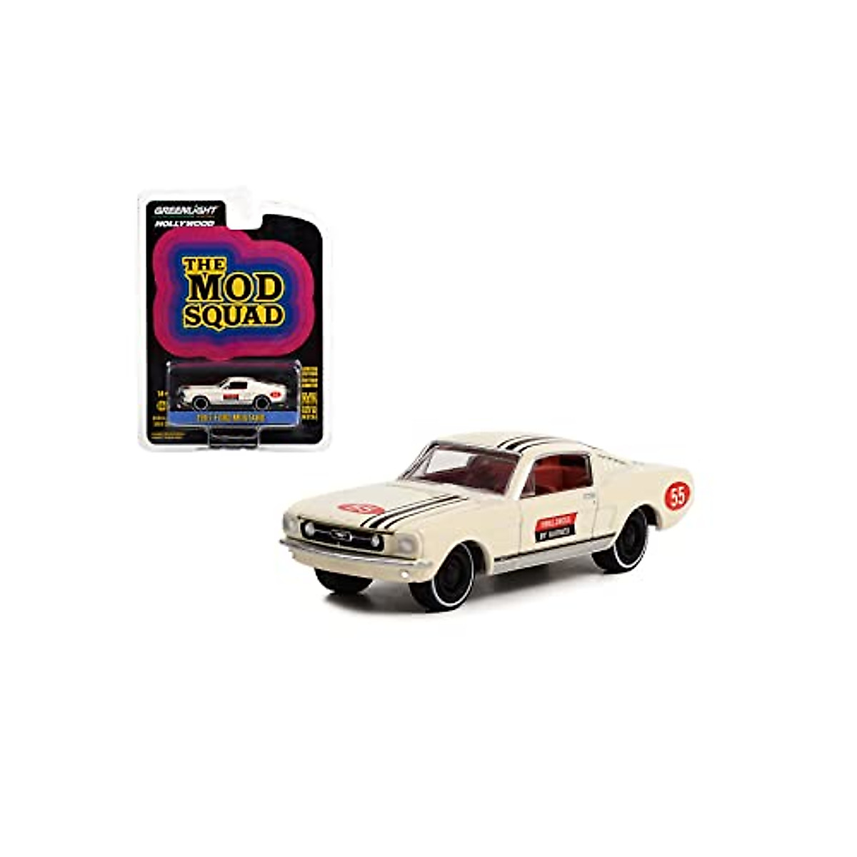 1967 Ford Mustang Fastback, Mod Squad - Greenlight 44960A/48-1/64 Scale Diecast Model Car