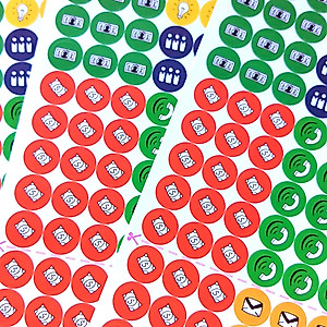 Mirida Planner Stickers – 1700 Productivity Mini Icons for Adults Calendar – Work, Daily To Do, Budget, Family, Holidays, Journaling – Variety Pack with Monthly Tabs