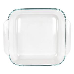 Pyrex 222 Square Clear Glass Baking Dish - 2 Pack Made in the USA