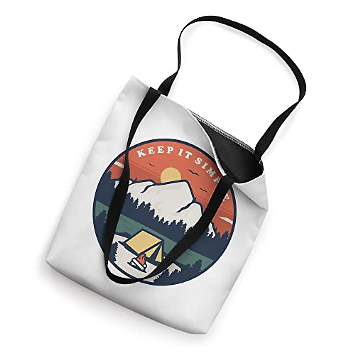 Keep It Simple AA NA Alcoholics Anonymous Narcotics Sober Tote Bag