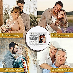 Wedding Anniversary Picture Frame Gift for Couple- Personalized Wedding Frames Gifts-Every Love Story is Beautiful but Our is My Favorite, Personalized Frames Gifts Hold 4x6 inch Photos