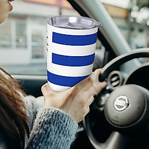 WXZYFP Car cup (single silver rim), can use a straw or drink directly, easy to use.Flag of Uruguay