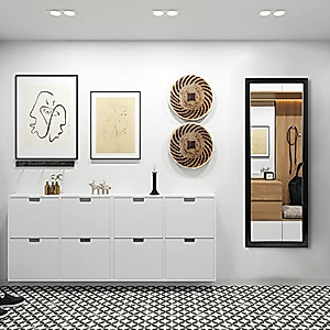 NeuType Full Length Mirror Full Length Body Mirror Standing Mirror 43"x16" Floor & Full Length Mirrors Black Mirror Hanging Mirror Long Mirror (No Stand)