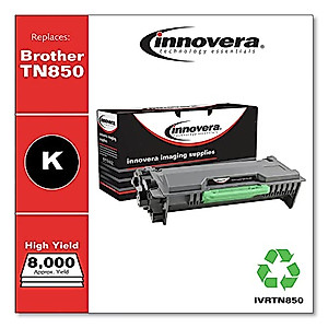 Innovera IVRTN850 8000 Page-Yield Remanufactured High-Yield Toner, Replacement for Brother TN850 - Black (Renewed)