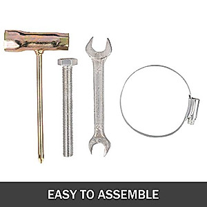 Happybuy 14 inches Yellow Lawn Mower Blade Sharpener Grinder Motor NOT Included Garden Blade Sharpener Adjustable Ring Rust 30°Angle