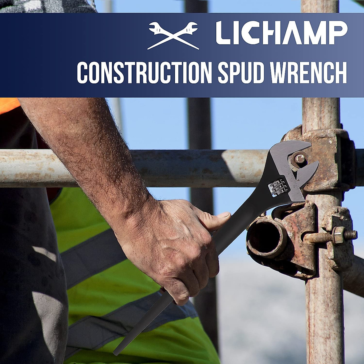 Lichamp 10-Inch Adjustable Construction Spud Wrench