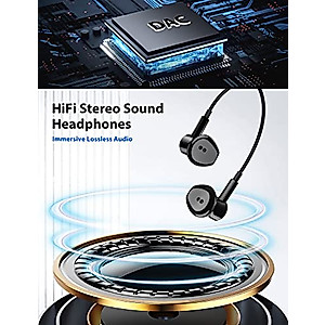 USB C Headphone for Samsung Galaxy S23 Ultra S22 A53, Type C Headphone Charging Adapter 2-in-1 Wired Earbuds with Mic PD Fast Charging Noise Canceling Earphone for Google Pixel 7 Pro 6 6A Flip 3