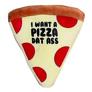 Seymour Butz Plush Pizza - Funny Stuffed Animal Valentine for Girlfriend, Boyfriend, Husband or Wife