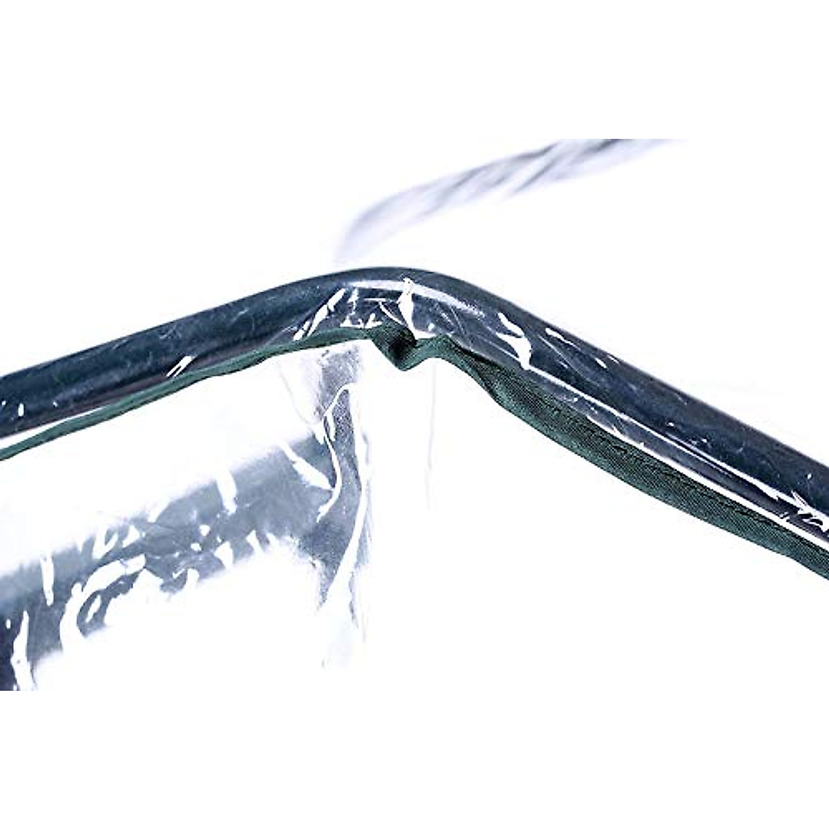 UWIOFF 4-Tier Greenhouse Replacement Cover Clear PVC Greenhouse Replacement Cover with Roll-Up Zipper Door - 27" L x 19" W x 61" H (Cover ONLY)