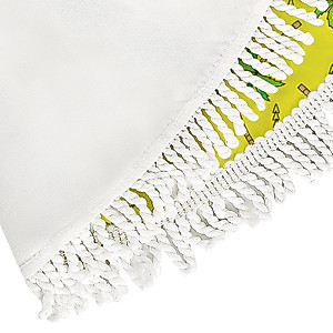 Small Christmas Tree Skirt Doodle Green Palm Tree Pattern,30 Inch Tree Skirt for Christmas Holiday Party Decoration,Rustic Tree Skirts Mat Home Indoor Outdoor Ornaments