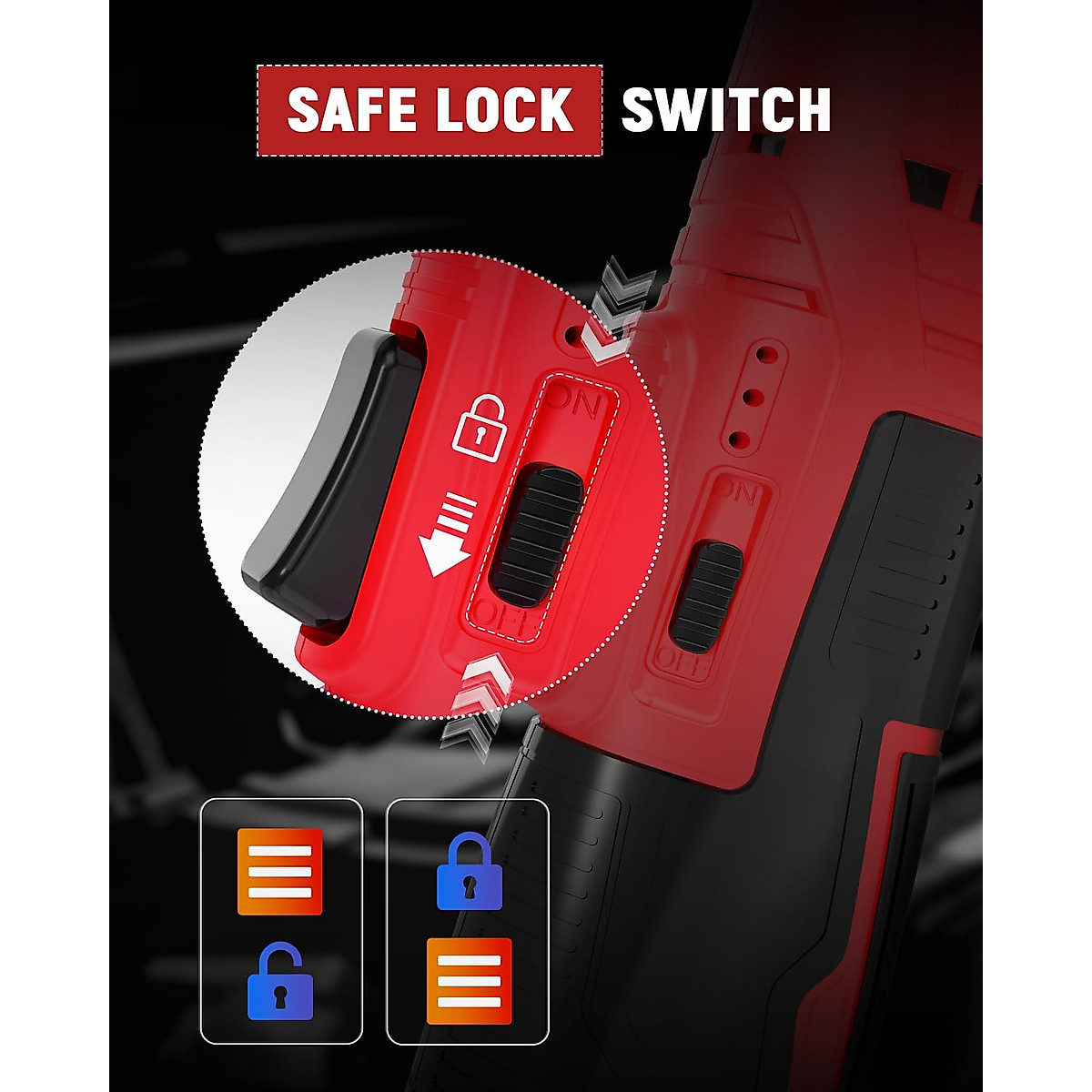 Tarlido 3/8" Electric Ratchet Wrench, 4" Extended 40 Ft-Lbs 400 RPM 12V Cordless Battery Powered Ratchet Wrench Set with LED Light, Including 2 Batteries, 11 Sockets and Fast Charge