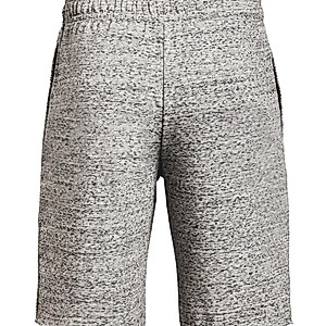 Under Armour Mens Rival Terry Shorts , Onyx White (112)/Onyx White , Medium