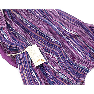 Anika Dali Women's Shimmer Sparkle Infinity Scarf- Festival Boho Bliss Fashion Scarf (French Lilac Purple)