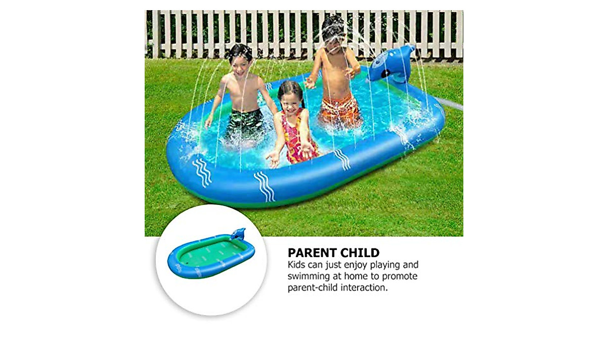 Valiclud Toddler Inflatable Pool with Sprayer - Fun Outdoor Water Play