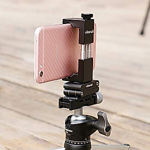 Ulanzi Aluminum 1/4'' Phone Tripod Mount for iPhone 13 Pro Max X 8 Samsung Smartphones with Adapter Mount for Gopro Hero 10 9 8 Session Xiaomi Yi 4K SJCAM SJ4000 Eken H9 Action Camera Accessory