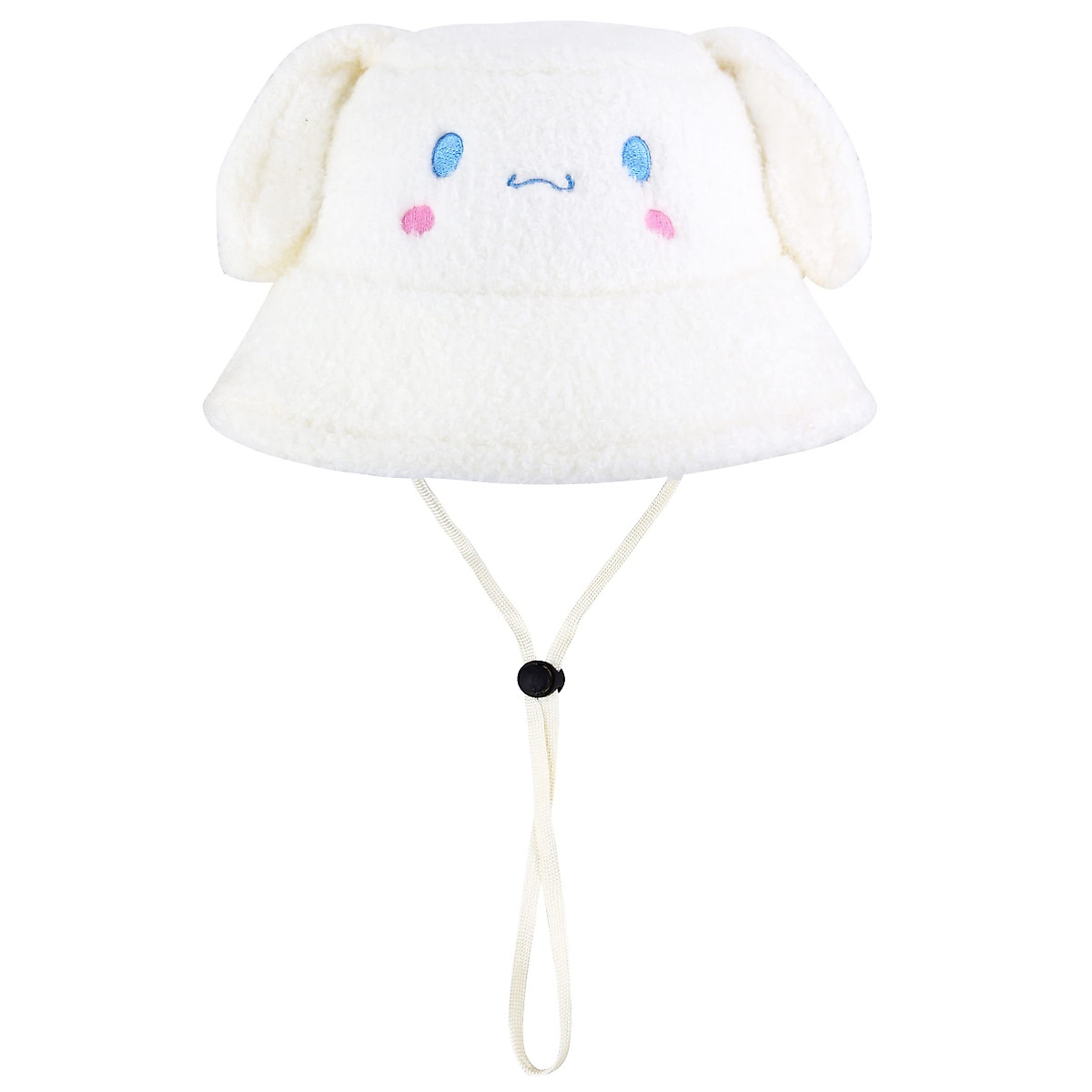 Roffatide Anime Cinnamoroll Bucket Hat for Boys Girls Cotton Embroidery Foldable Sun Hat Fishing Beach Hat