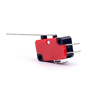 Cylewet 6Pcs V-153-1C25 Micro Limit Switch Long Straight Hinge Lever Arm SPDT Snap Action LOT for Arduino (Pack of 6) CYT1068