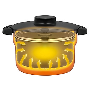 THERMOS Vacuum Warm Cooker"Shuttle Chef" KBJ-3000 OR (Orange)【Japan Domestic genuine products】