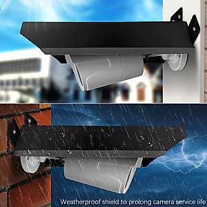 Universal Security Camera Sun Rain Cover Shield for Surveillance Camera Protective Roof for Dome/Bullet Outdoor Camera