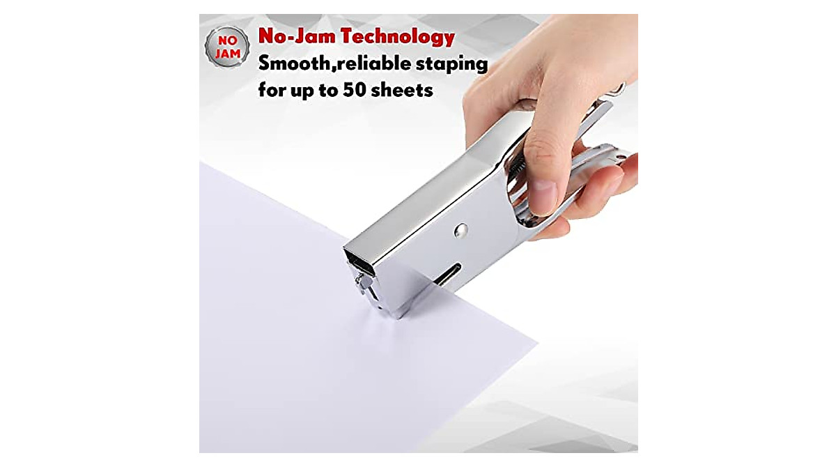Heavy Duty Plier Stapler - 50 Sheet Capacity - 3 Pack