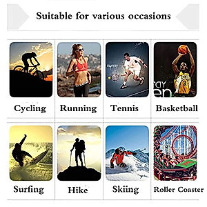 CAIGAIC Glasses Strap 5 Pcs, No Tail Anti-Slip Adjustable Sports Sunglasses Strap Eyeglasses Strap for Men Women