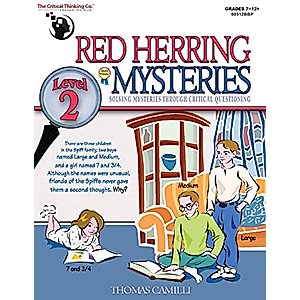 Red Herring Mysteries Level 2 Workbook - Solving Mysteries through Critical Questioning (Grades 7-12)