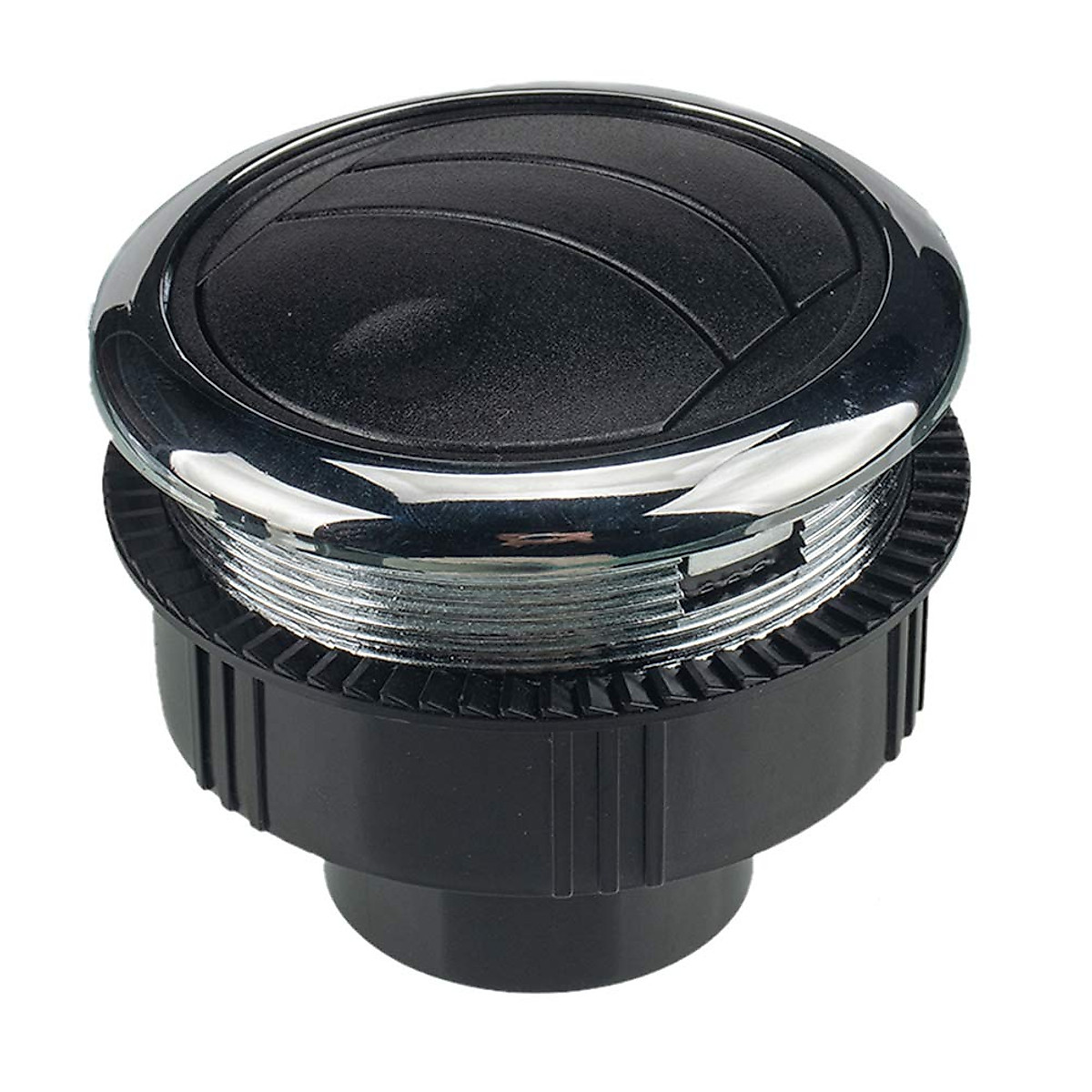 Garneck Round A/C Air Outlet Vent Electroplate Knob Type Universal for RV Bus Boat Yacht Electric Car Caravan 87mm/75mm 46mm