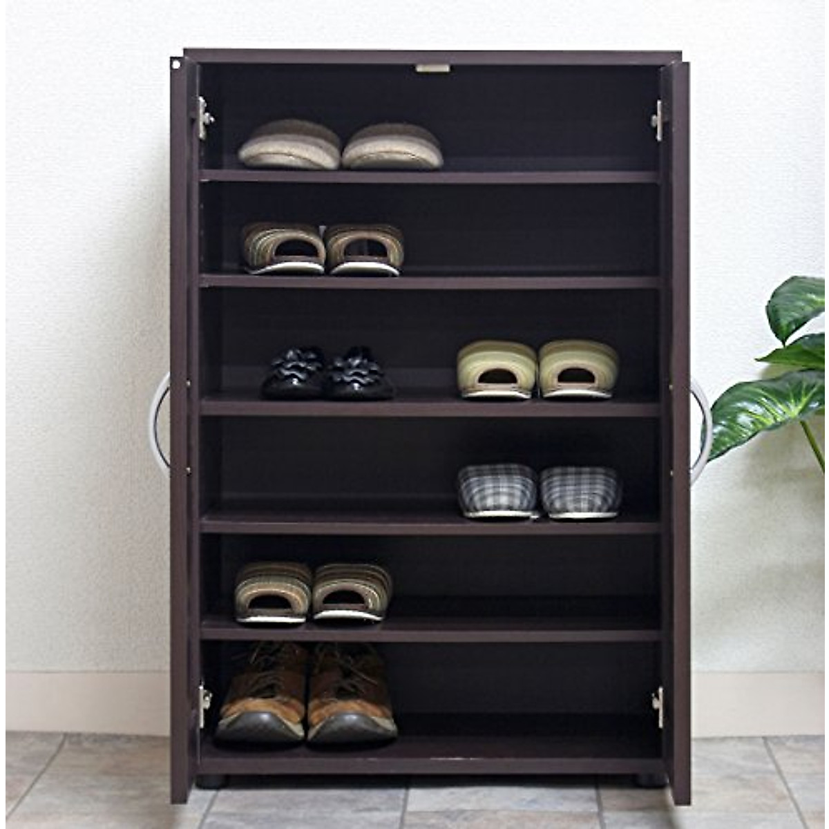 不二貿易(Fujiboeki) Fuji Boeki 86036 Shoe Box, Entryway Storage, 6 Tiers, Width 23.6 inches (60 cm), Natural