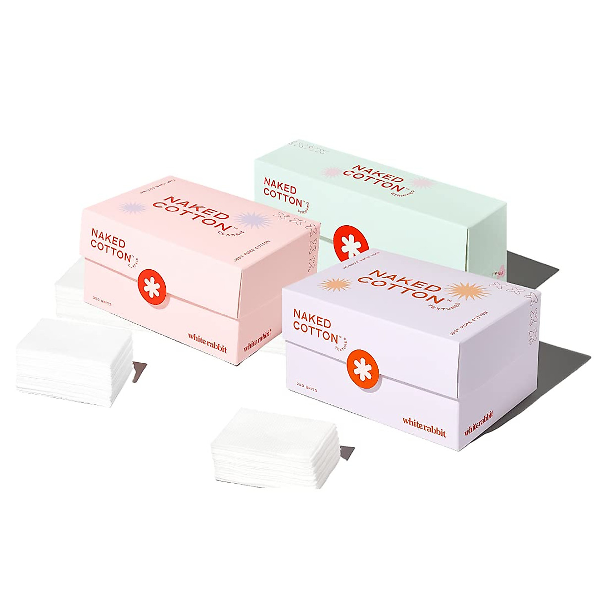 White rabbit Care Set - Classic 100P + Textured 100P + Stripped 180P | Trial Set