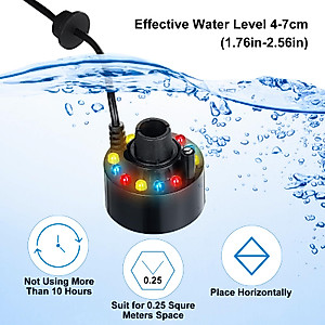 VIHOSE 4 Set Halloween Cauldron Mister with LED Fogger Mist Maker Witches Cauldron Witch Water Fountain Pond Mist Maker for Halloween Home Outdoor Party Decorations