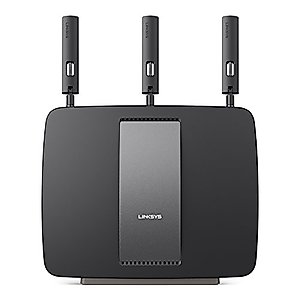 Linksys AC3200 Tri-Band Smart Wi-Fi Router with Gigabit and USB, Designed for Device-Heavy Homes, Smart Wi-Fi App Enabled to Control Your Network from Anywhere (EA9200)