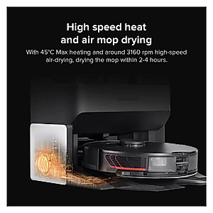 BebeXi Empty Wash Fill Dock Smart Dryer Module Cleaner Accessory Part Mop Drying .Compatible for Roborock. S7 MaxV Ultra App Control (Color : Dry Kit-US Adapter)