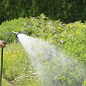 Melnor 65146AMZ RelaxGrip Shower Head Watering QuickConnects 33" Wand, Black/Yellow