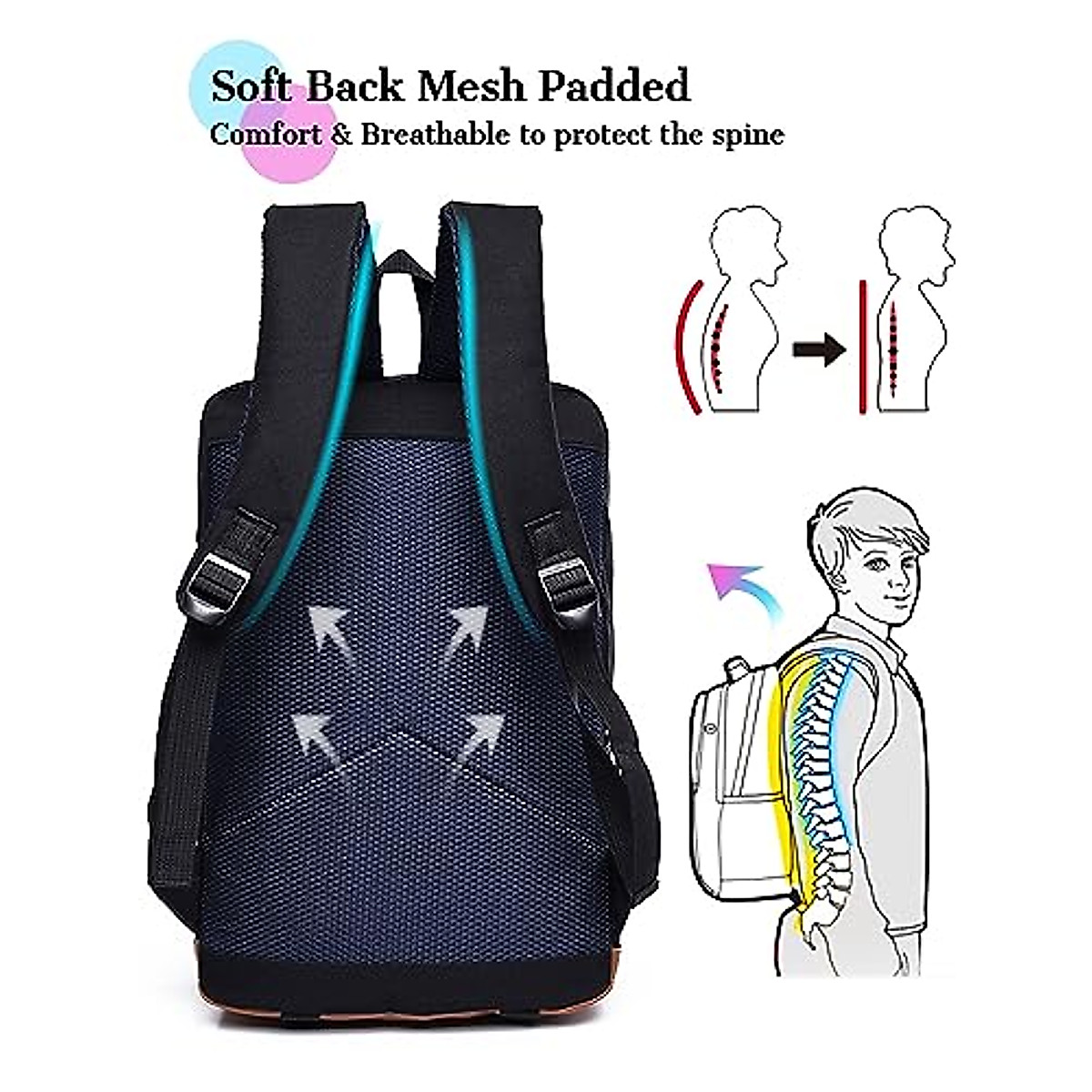 QIAOQIAOTA Anime Backpack School Bag Bookbag for Boys Kids 17 inch Laptop Backpack Anime Fanny Pack Travel Bag