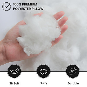 Foamily Throw Pillows Insert Set of 4 - 18 x 18 Insert for Decorative Pillow Covers - Made in USA - Bed and Couch Sham Filler