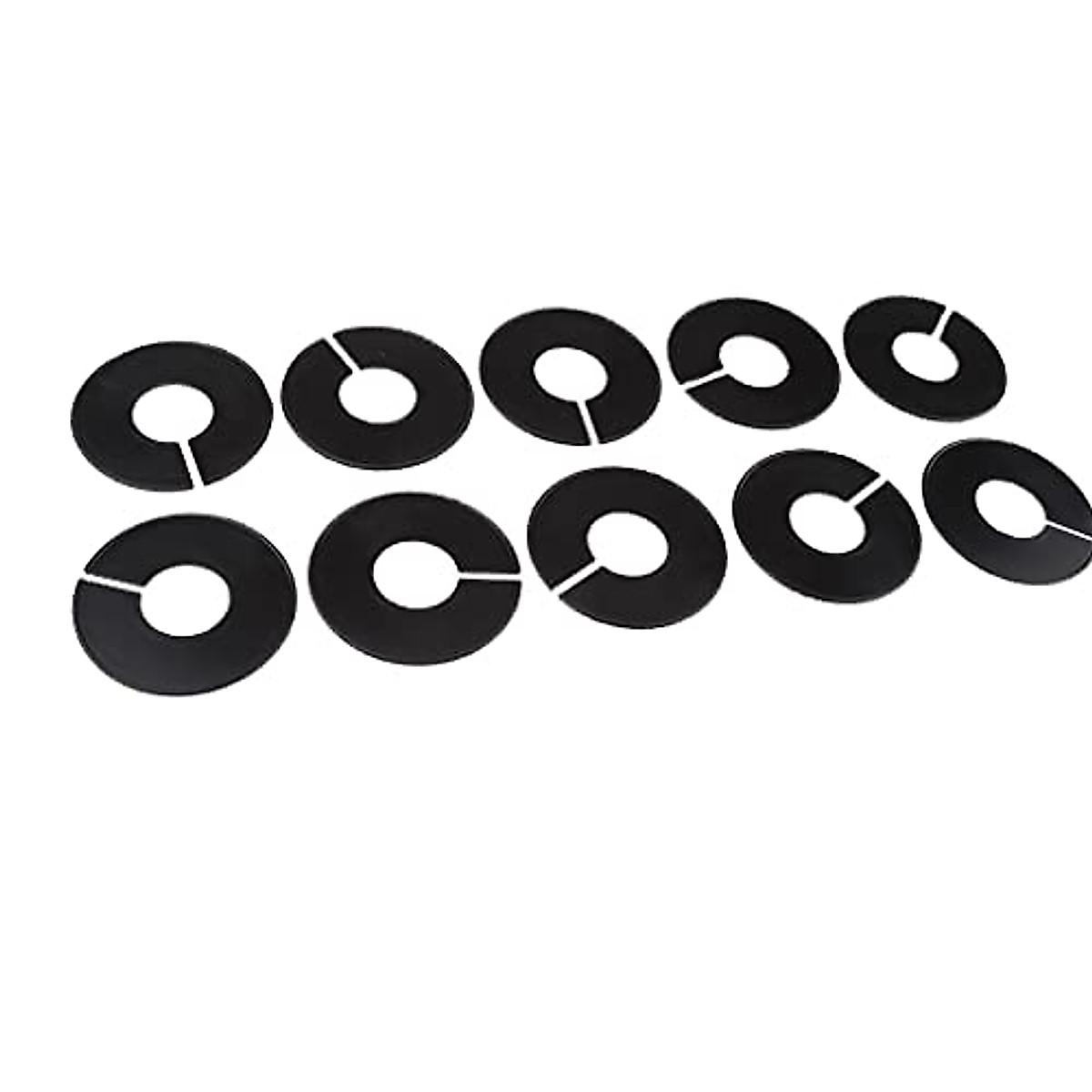 Kesoto Bothyi 10 Pack Clothing Rack Size Dividers Round Hangers Dividers, Baby Closet Size Dividers (10 Pack, Blank), Black