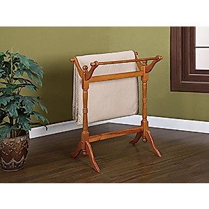 Powell Furniture Boonie Oak Finished Blanket/Quilt Rack by Powell