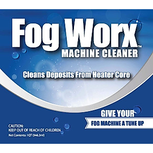 Fogworx Fog Machine Cleaner-1 Quart, Maintains Performance and Extends life of Water Based Machines