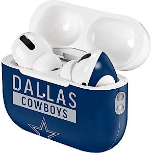 Skinit Decal Audio Skin Compatible with Apple AirPods Pro (2rd Gen, 2022) - Officially Licensed NFL Dallas Cowboys Blue Performance Series Design
