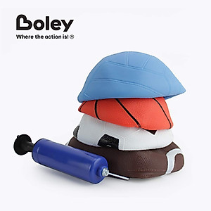 Boley 4 Piece Playground Ball Set - Includes Soccer Ball, Basketball, Football, Volleyball, and Ball Pump - Great for Backyard Games, Outdoor Sports, Schoolyard Activities