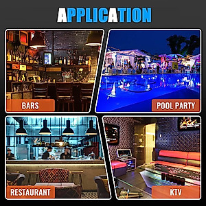 ZYLZHMCH LED Bottle Display Shelf, Ace of Spade Champagne Bottle Presenter Gradient Color and 7 Color Light Modes Flashing Shimmering Bottle Sparklers