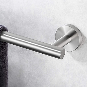 KES Bathroom Towel Bar, Towel Hangers for Bathroom Wall Shower Hand Towel Holder Hanger 27.6 Inches SUS304 Stainless Steel RUSTPROOF Wall Mount Brushed Steel, Total Length 29.9 Inch, A2000S75-2