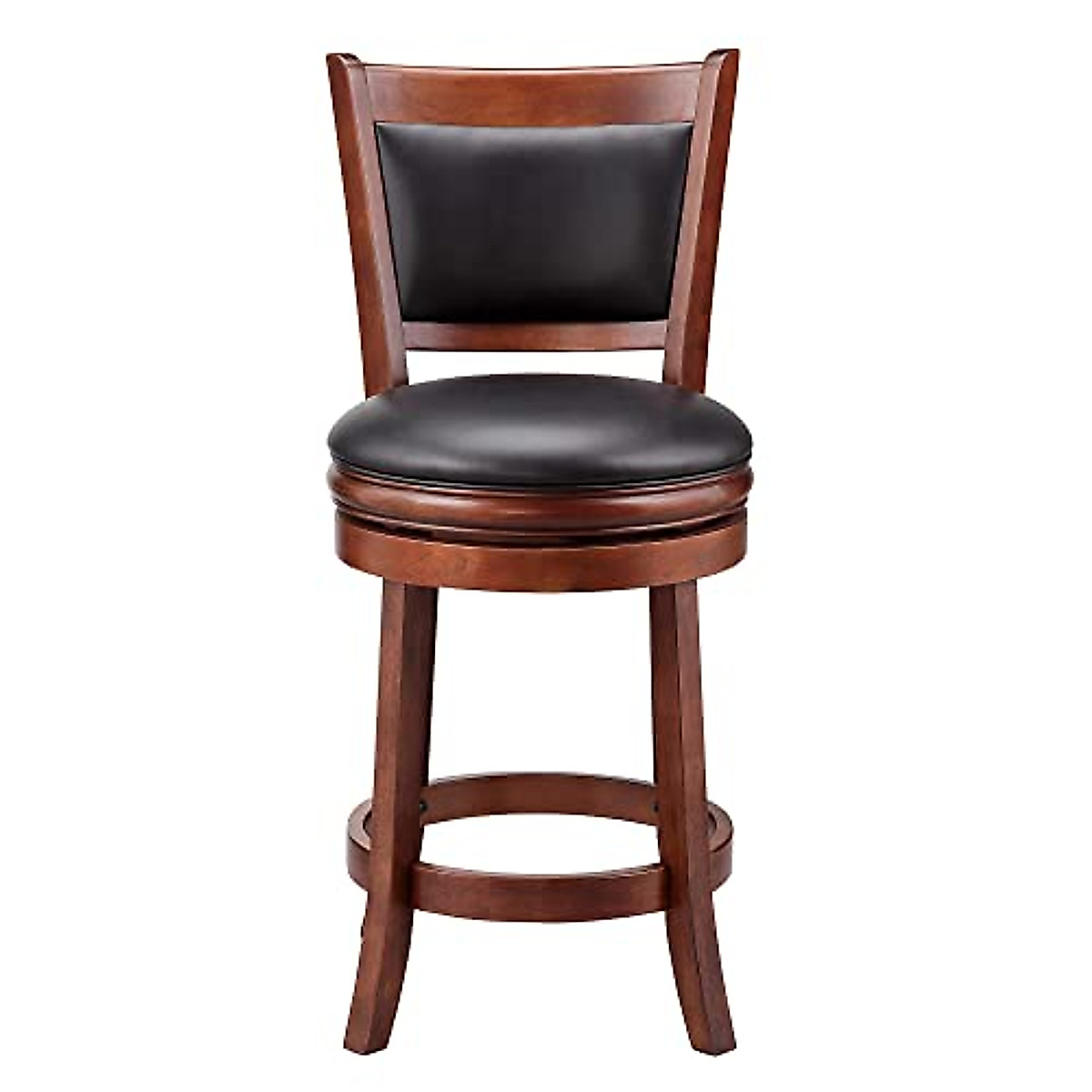 Ball & Cast Swivel Counter Height Barstool 24 Inch Seat Height Cherry Set of 1