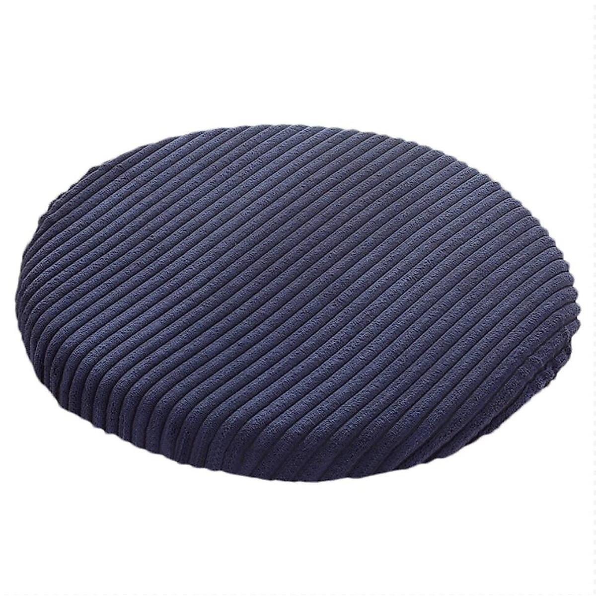 Happiness Decoration Bar Stool Cushions Round 14 Inch Memory Foam Seat Cushion Non Slip Cushion Cover Tatami Kitchen, Home, Office Chair Pads with Zipper Washable (14 inch, Navy Blue)