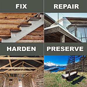 PC Products PC-Rot Terminator Epoxy Wood Hardener, Two-Part 1.5 gal in Two Bottles, Amber 192610