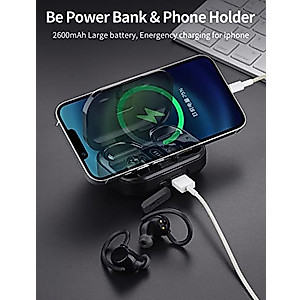 GUANGPONE Bluetooth Earbuds 5.3 in Ear Waterproof Sport Headphones 48 Playtimes Noise Cancelling Wireless Earbuds with Microphone Earphones for Gym Running Workout