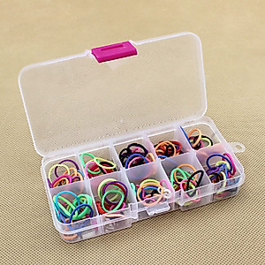 10 Grids Clear Plastic Organizer Box Storage Container Jewelry Box with Adjustable Dividers for Beads Art DIY Crafts Jewelry Fishing Tackles, Plastic Jewelry Box Organizer, Clear Storage Box Containe