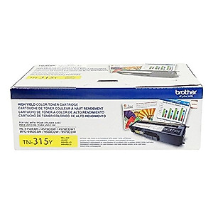 Brother TN315Y Toner Cartridge for Brother Laser Printer Toner - Retail Packaging - Yellow